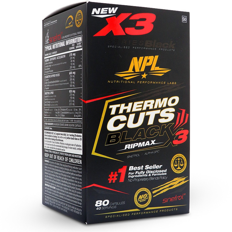 NPL Thermo Cuts Black X3 RipMax